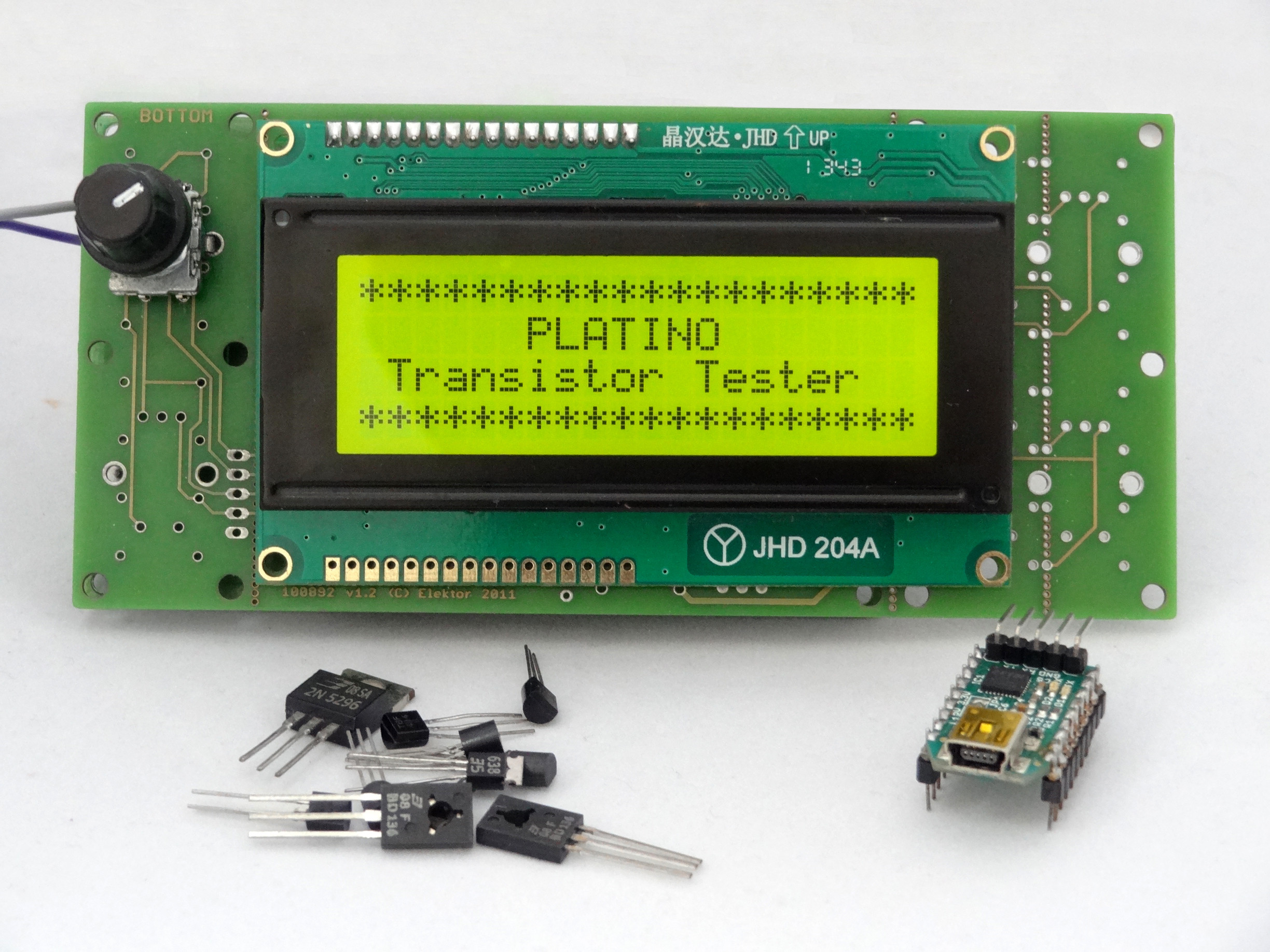 130544-1 Platino Transistor Tester - Elektor LABS