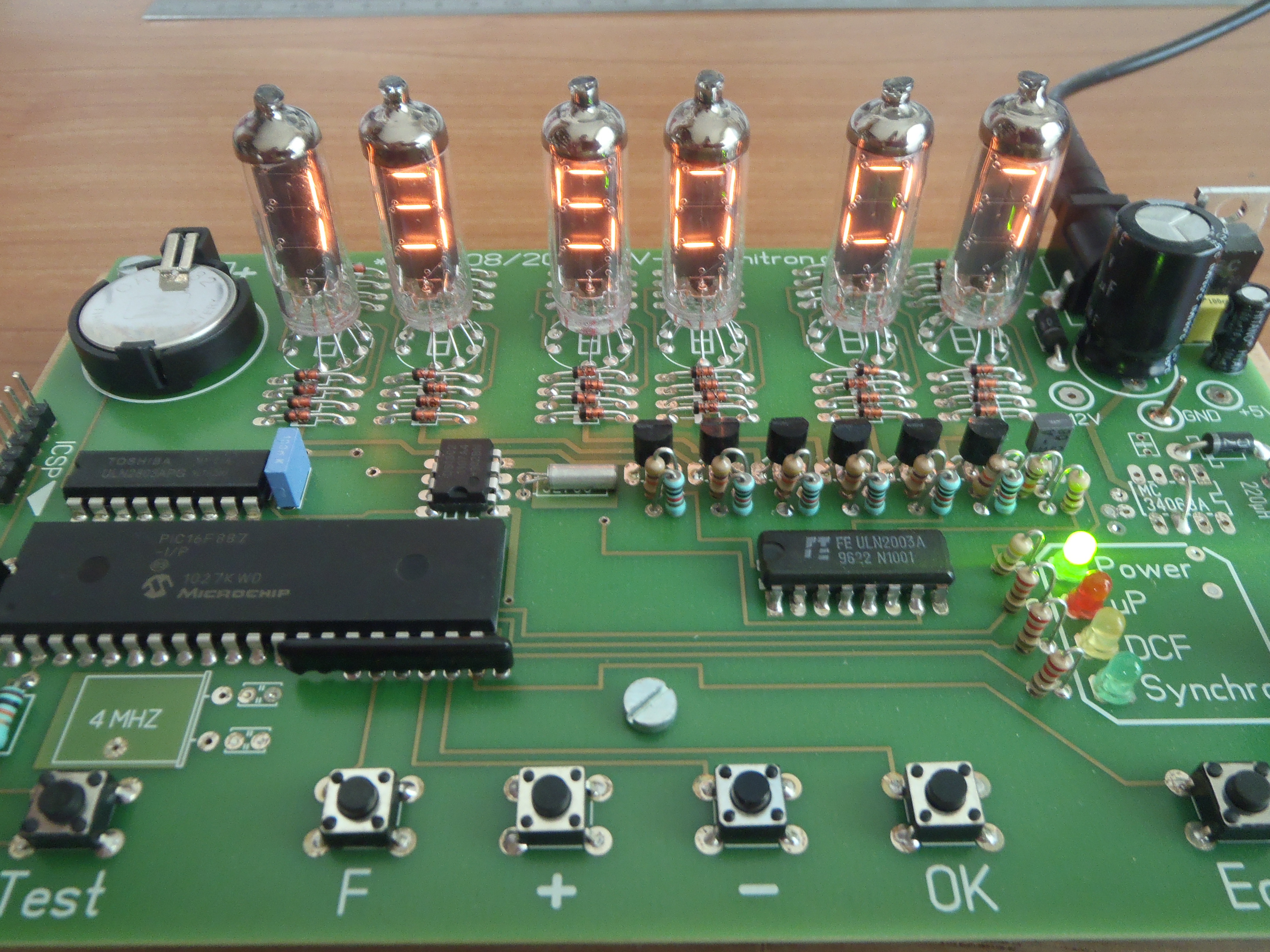 Numitron desktop clock - Using only classical components - Elektor LABS